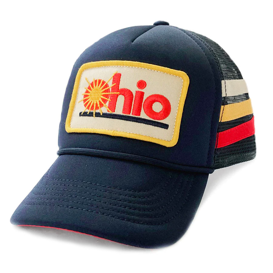 Ohio Flag Hat Trucker - Blue – Good River