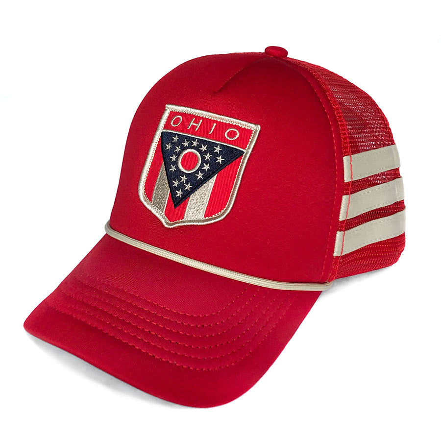 Ohio Flag Hat Trucker - Blue – Good River